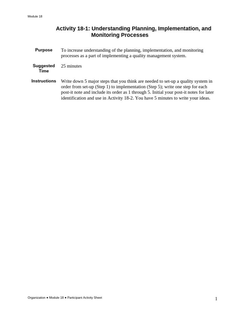 18 b Partic Activity 1-2 Organization | PDF