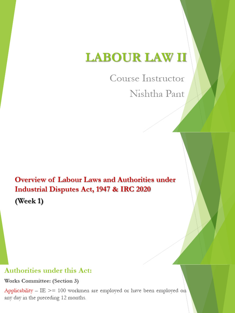 Labour Law II | PDF | Tribunal | Appeal