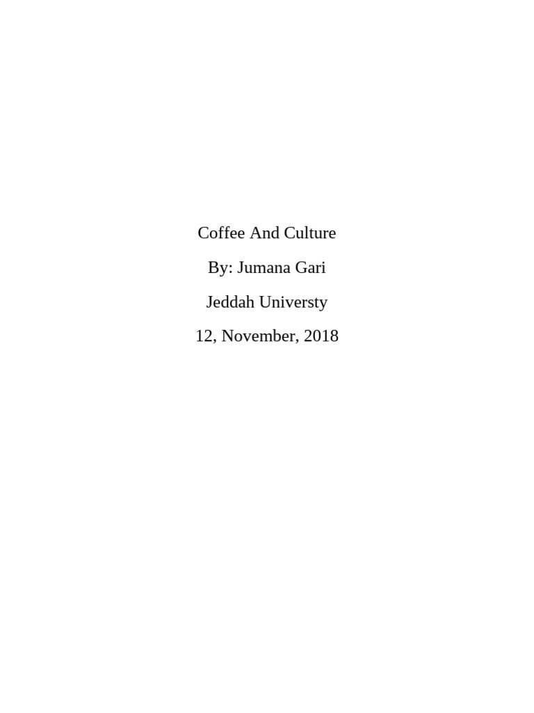 Research Method Assignment DrSyahida | PDF | Coffee | Drink