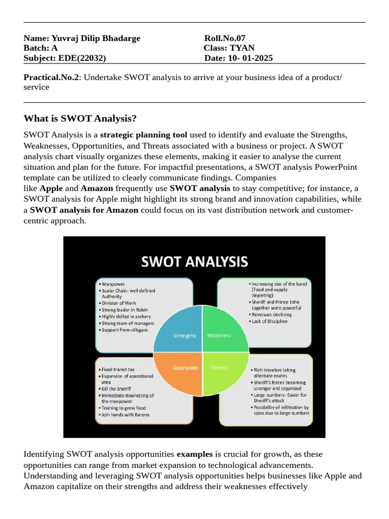 SWOT Analysis for Online Learning Platform | PDF | Educational Technology | Swot Analysis