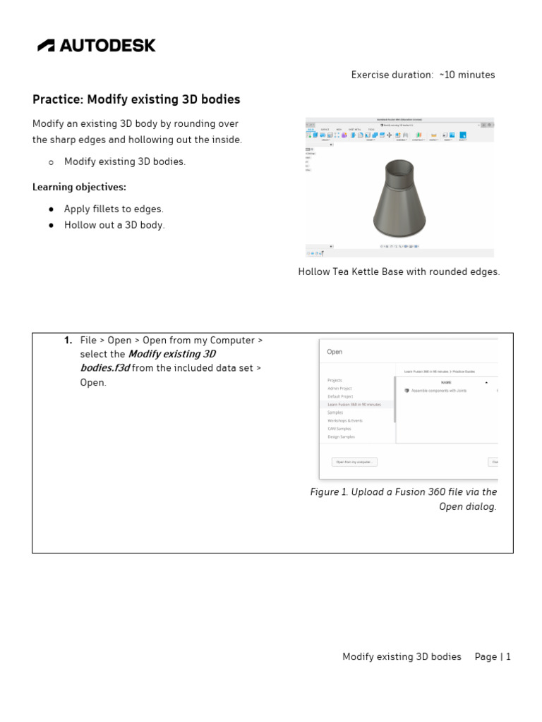 07 02 - Modify Existing 3D Bodies | PDF