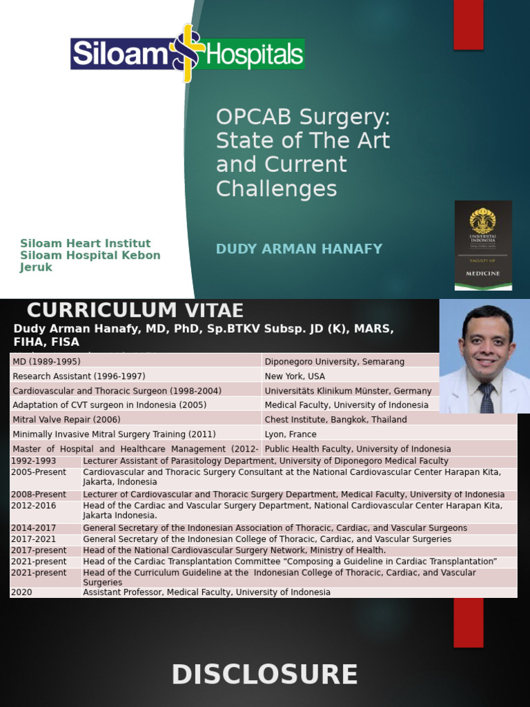 Siloam OPCAB Nov 2023 | PDF | Coronary Artery Bypass Surgery ...