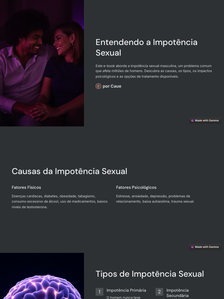 Entendendo A Impotencia Sexual | PDF | Disfunção erétil | Depressão