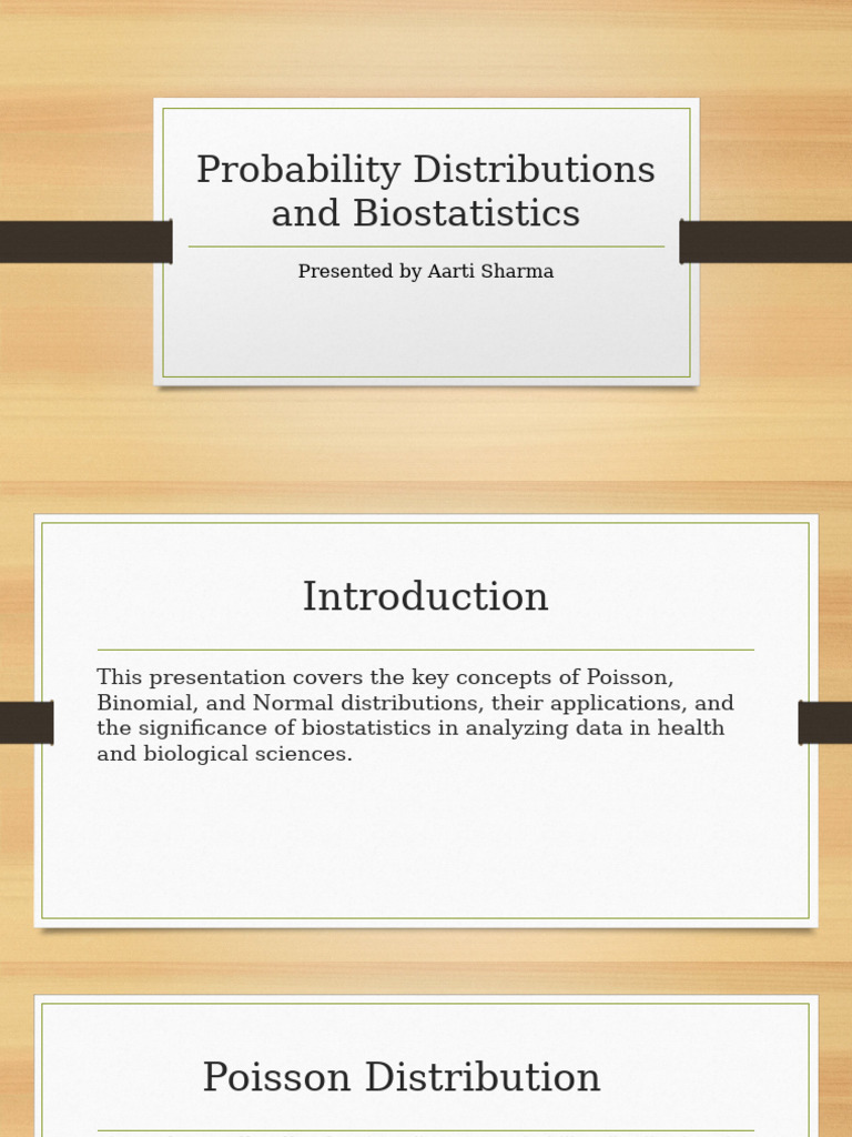 Probability Distributions and Biostatistics | PDF | Probability Distribution | Biostatistics