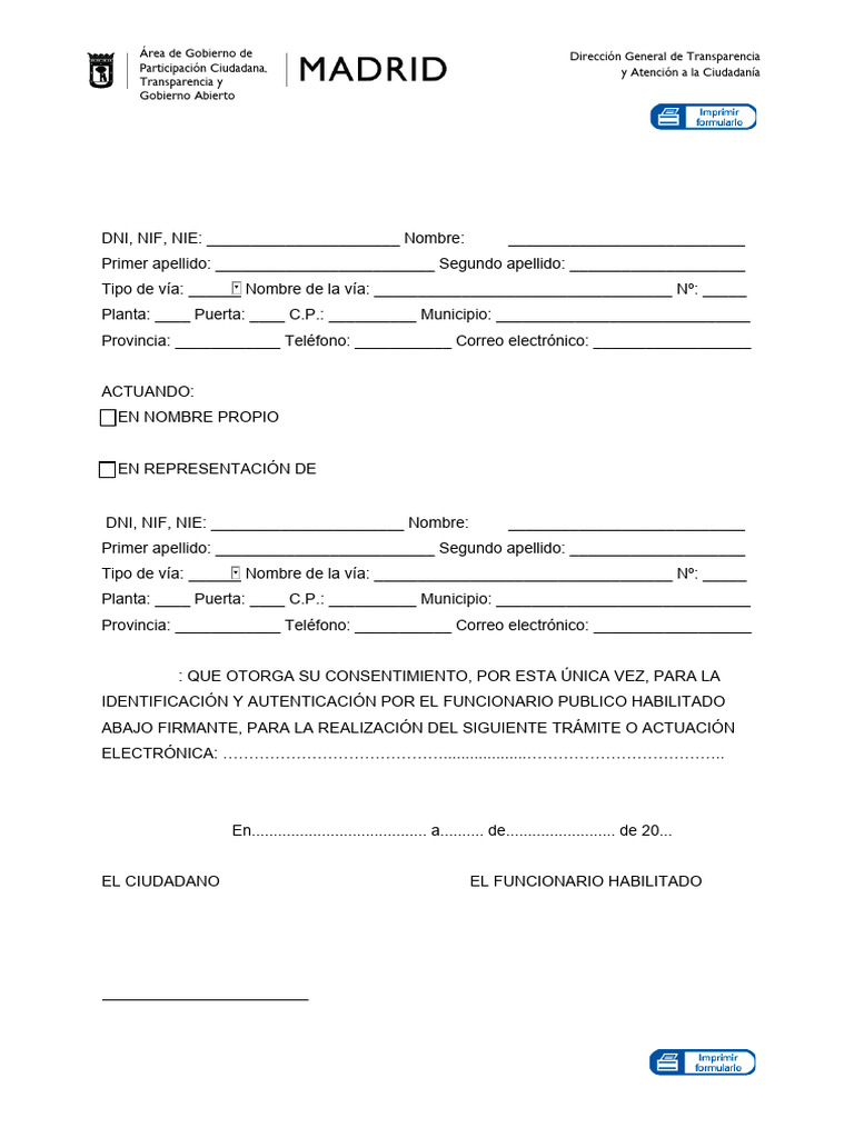 Modelo Consentimiento | PDF