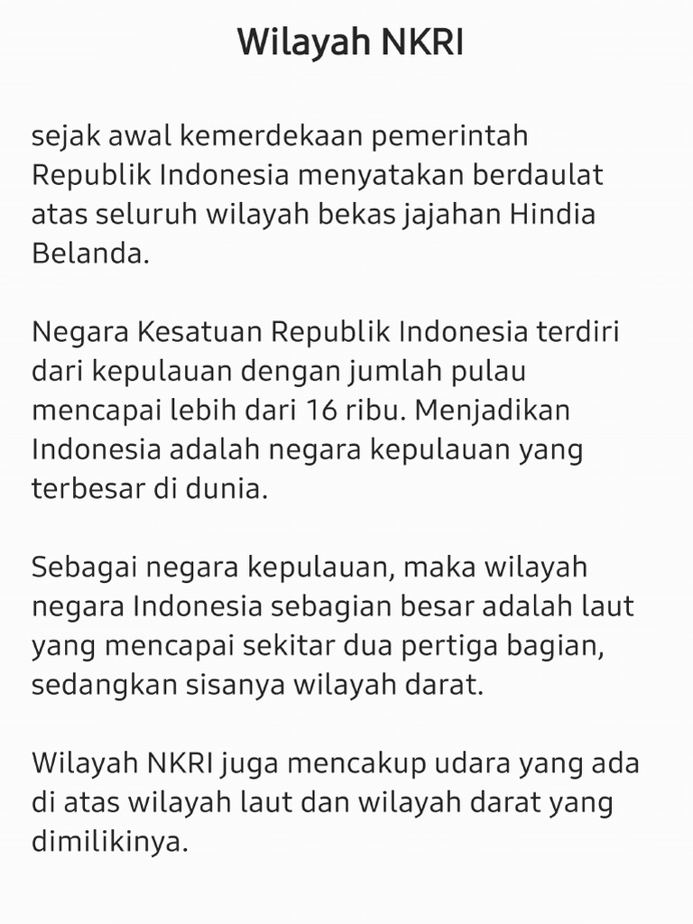 Bab 5 - Wilayah NKRI | PDF