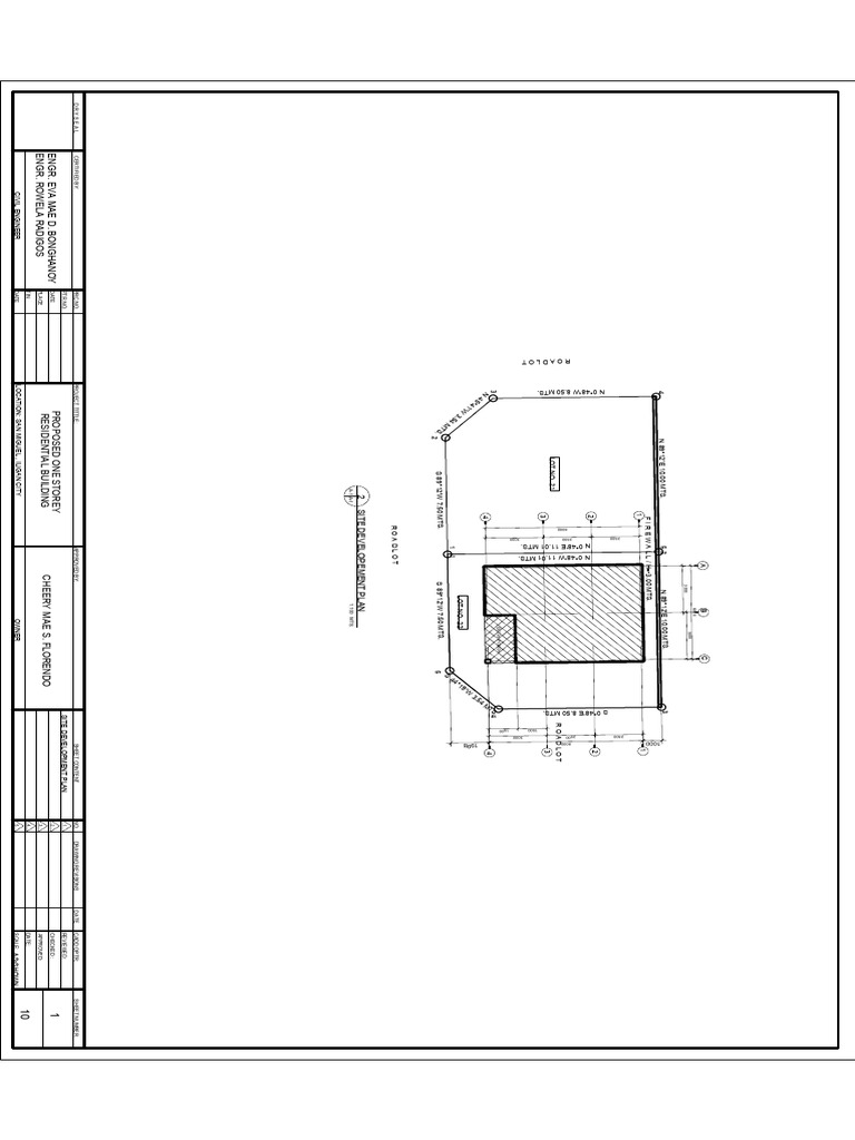 Site Development Plan for Residential Building | PDF