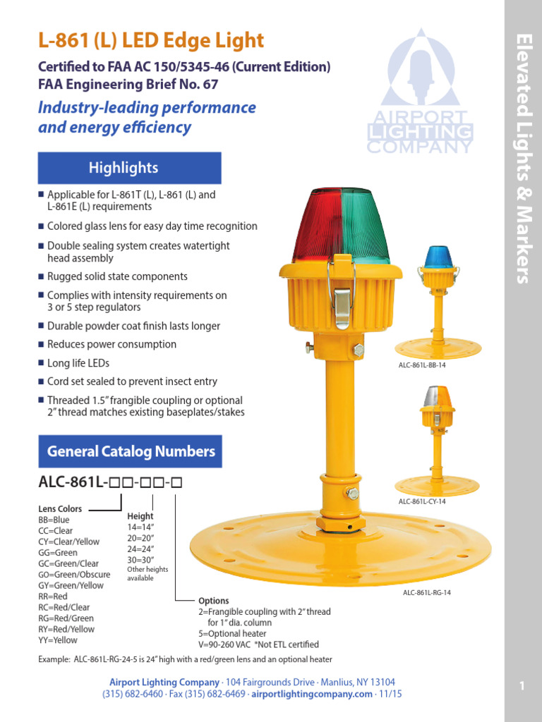 Airport Lights | PDF | Electrical Connector | Lighting
