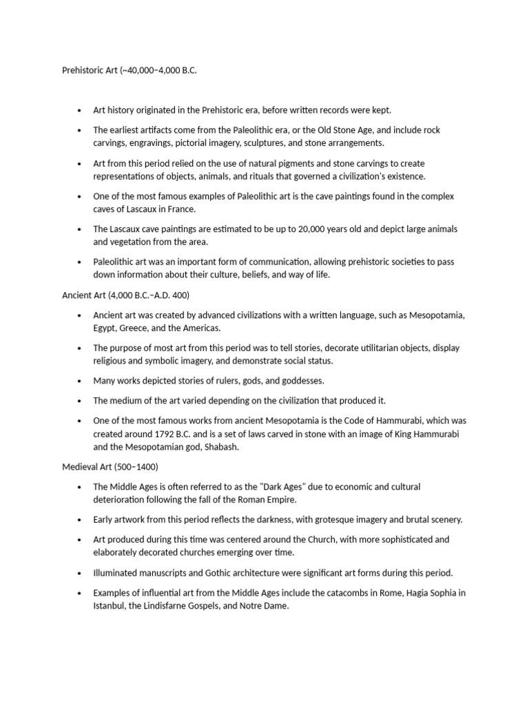 Prehistoric Art Pdf