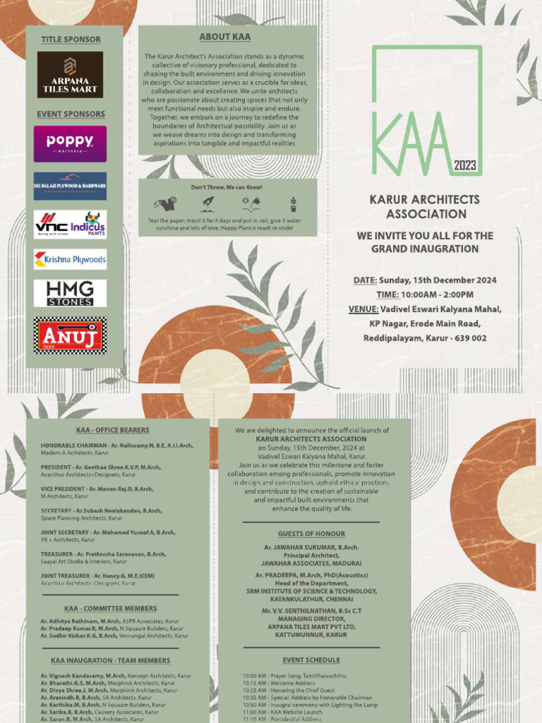 Kaa Invite - 151224 | PDF