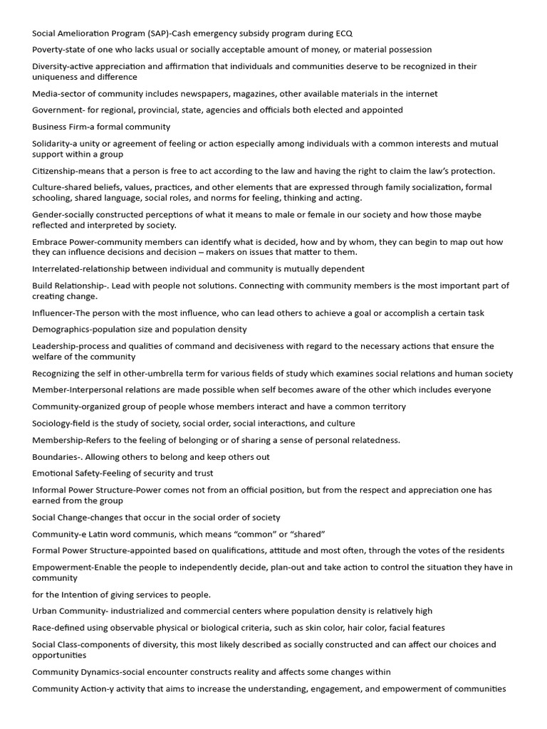 Cesc Q3 Pointers For Review | PDF | Community | Feeling