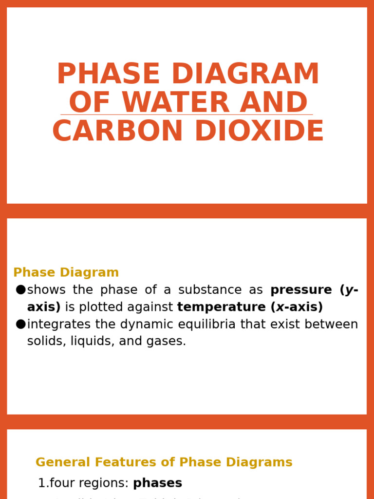 Phase Diagram of Water and Carbon Dioxide | PDF | Phase (Matter) | Phase Diagram