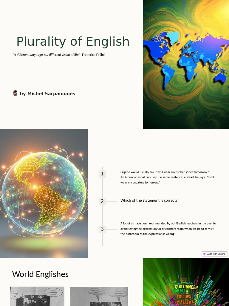 The Plurality of English | PDF | English Language | Human Communication