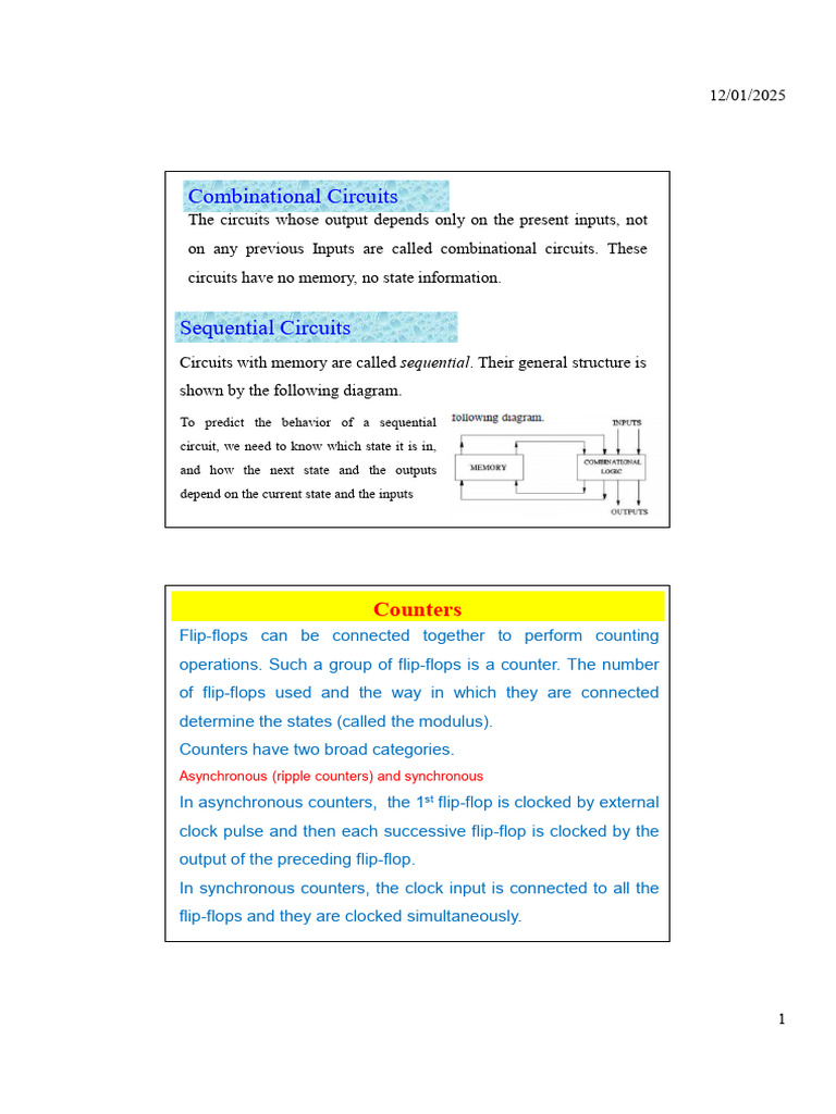 Counters | PDF | Digital Technology | Electrical Engineering