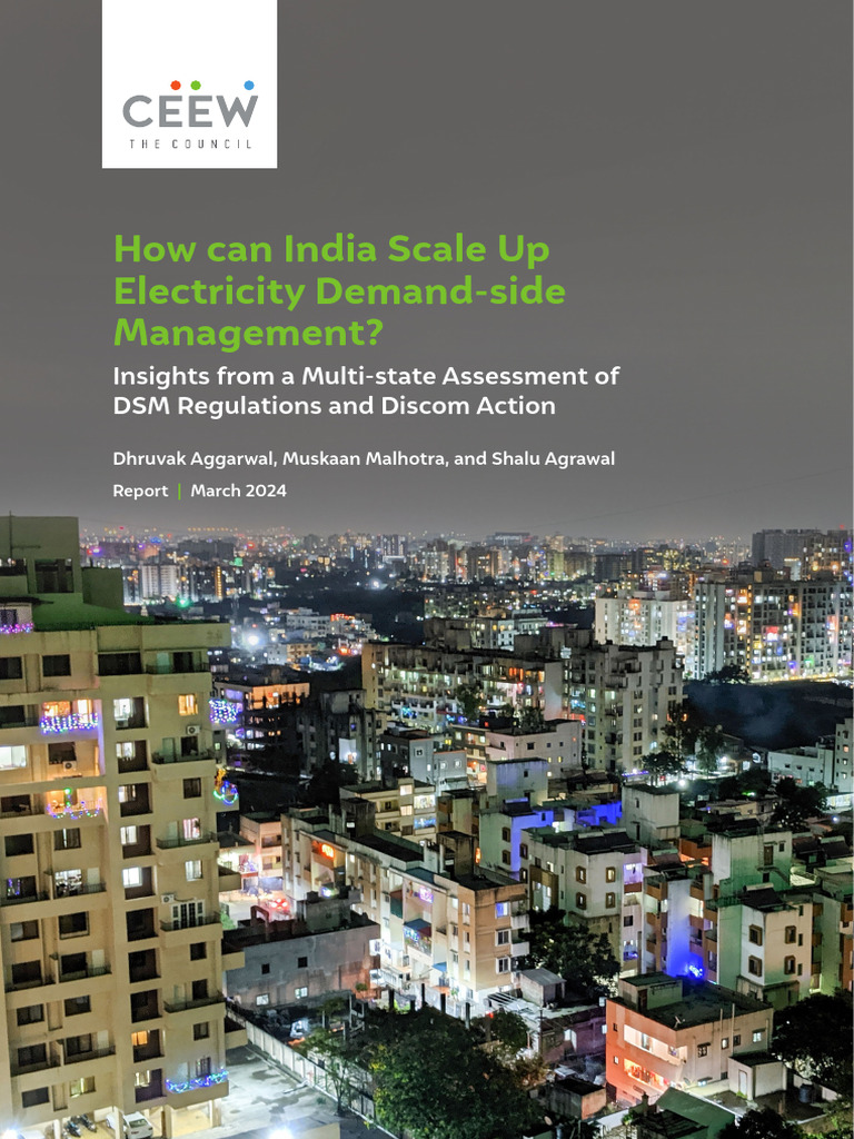 How Can India Scale Electricity DSM Regulations CEEW | PDF | Electrical ...