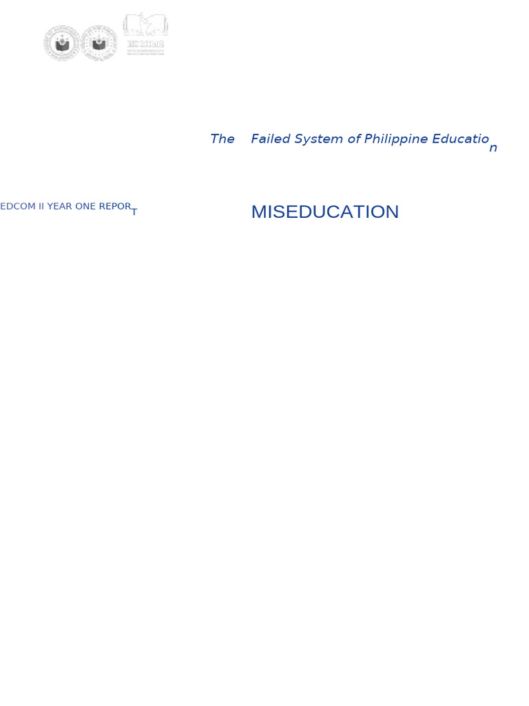 Edcom II Year One Report PDF | PDF