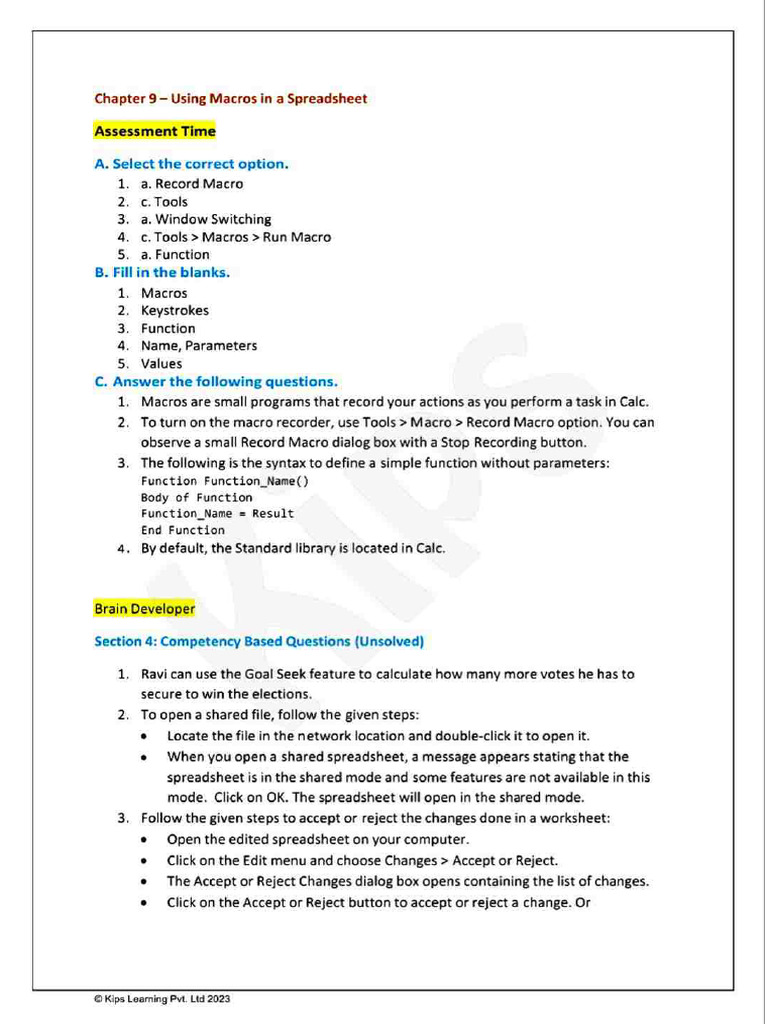 IT Part B Brain Developers | PDF