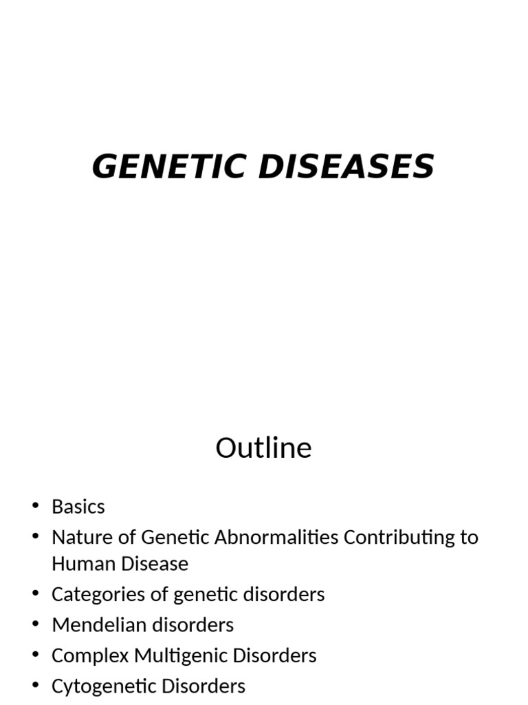 Genetic Diseases | PDF | Genetic Disorder | Genetics
