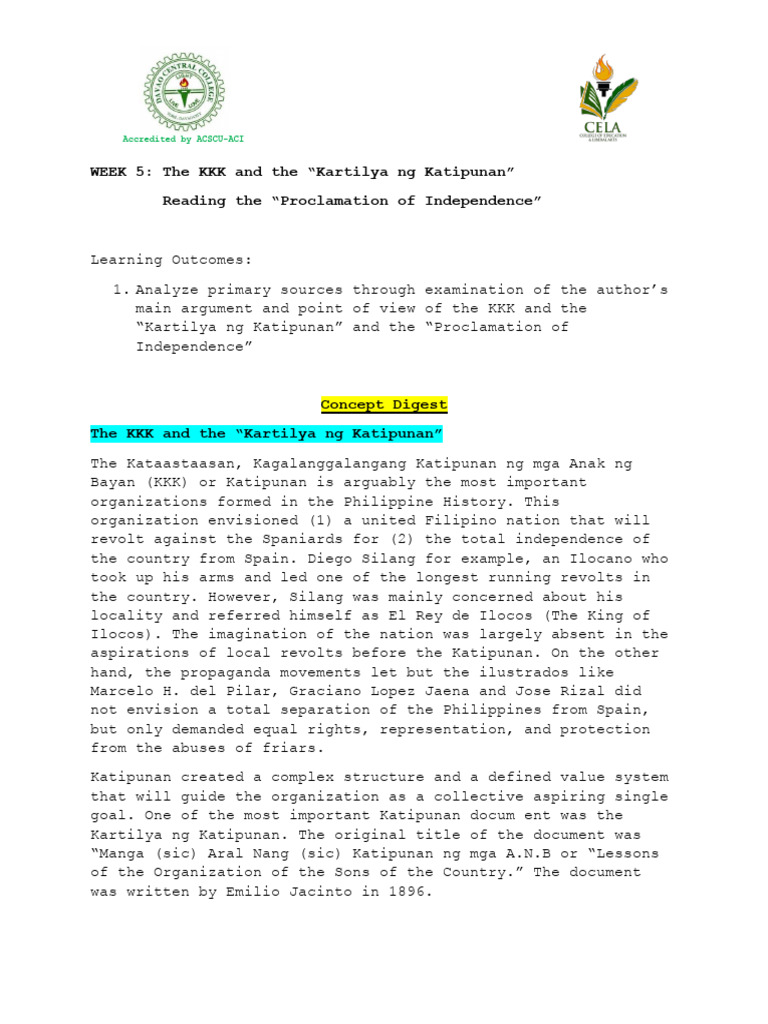 KKK To Laguna Copper Plate | PDF | Corazon Aquino | Philippines