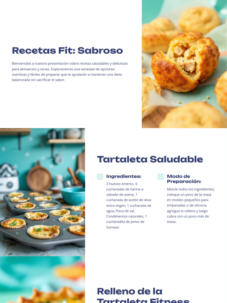 Recetas Fit Saludables y Deliciosas | PDF | Panes | Cocina