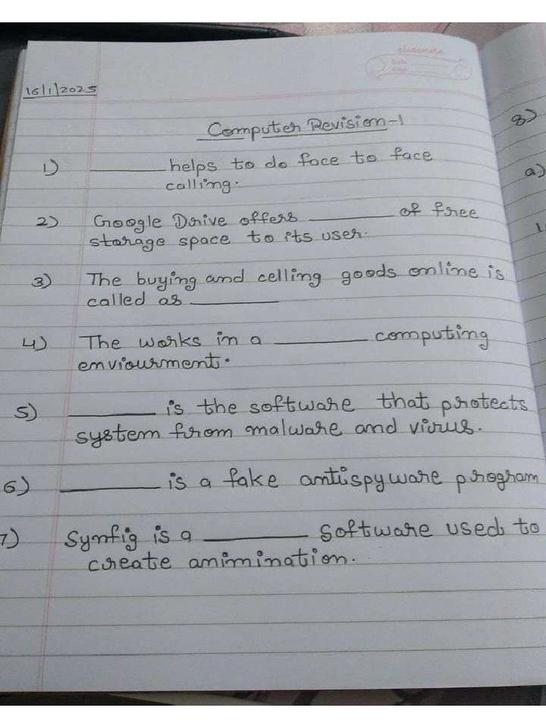 Class VI Computer Revision | PDF