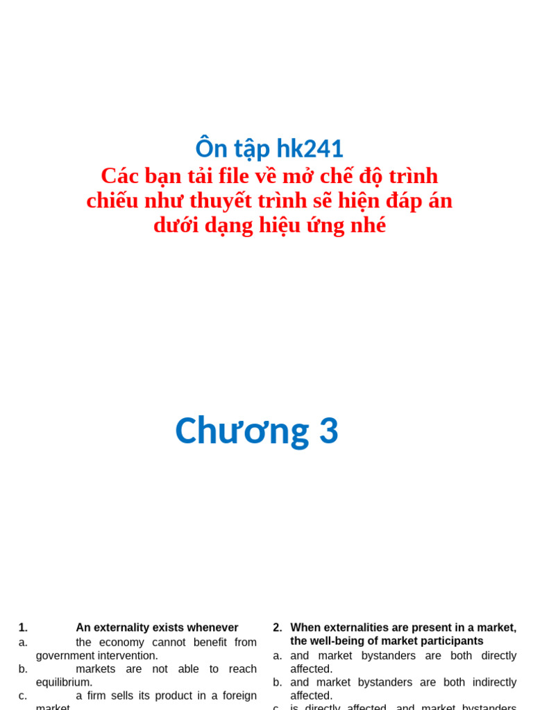 Ôn tập hk241 | PDF | Monopoly | Profit (Economics)