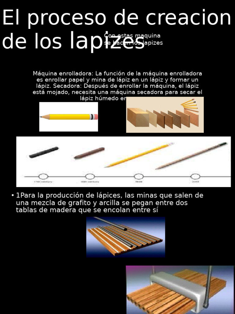 Proceso de Creación de Lápices | PDF