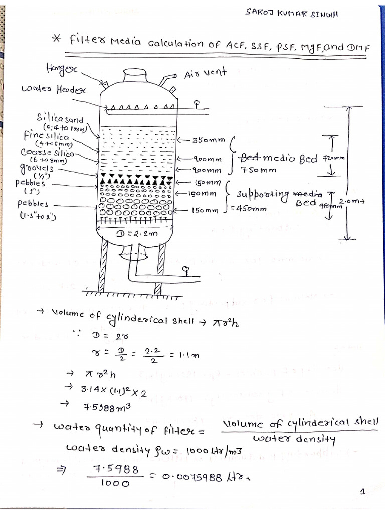 Filter Media Calculation of ACF SSF PSF MGF and DMF 1738244679 | PDF