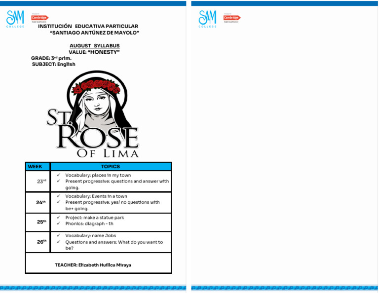 Temario August 3rd | PDF