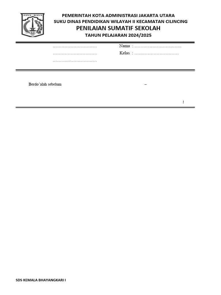 PTS_KELAS 3_PLBJ (1) | PDF