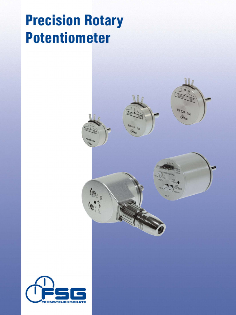 Precision Rotary Potentiometer: Models Models | PDF | Electrical ...