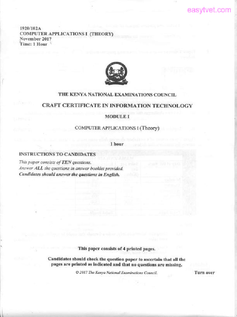 2017nov Theory | PDF