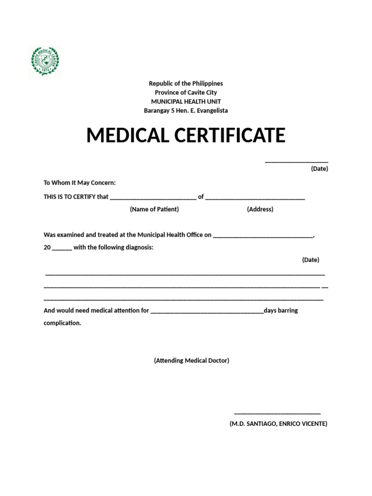 Med Cert | PDF