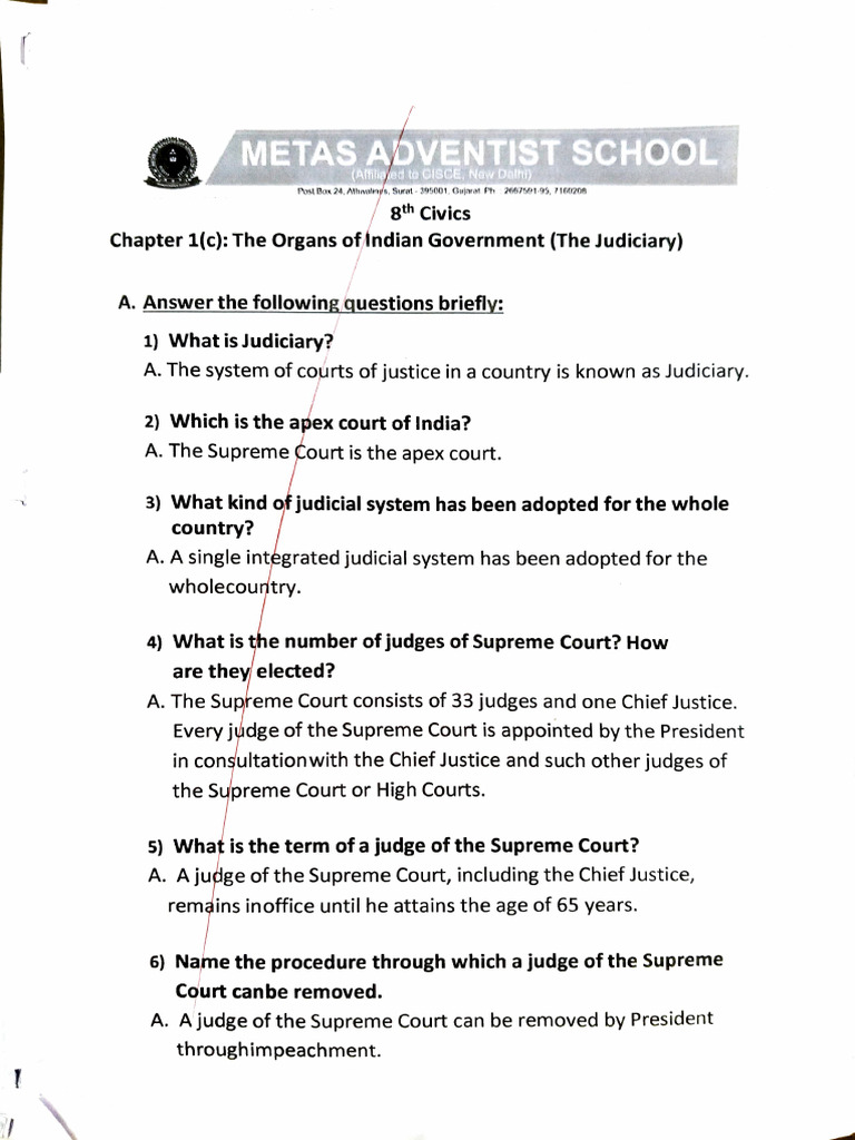 Civics 1c | PDF | Supreme Courts | Supreme Court Of The United States