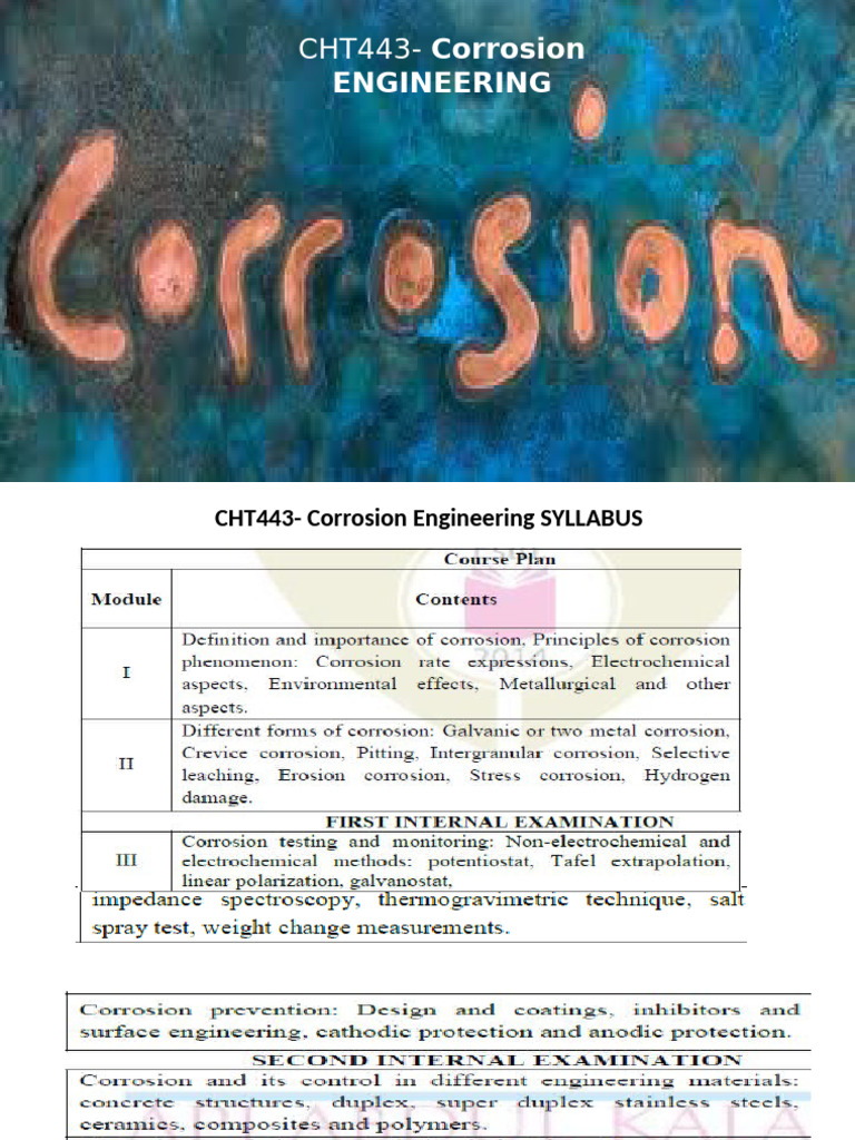 Corrosion Engineering Overview and Impact | PDF | Corrosion | Redox