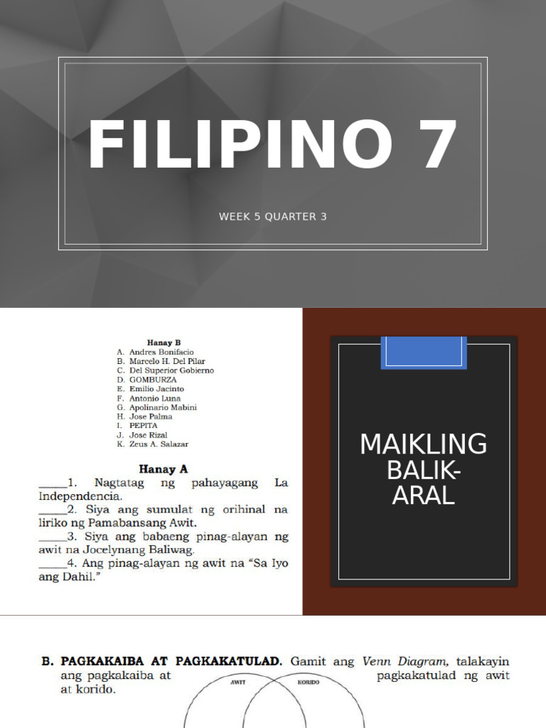 Filipino 7 | PDF