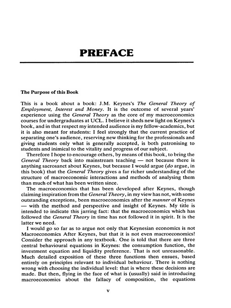 Macroeconomics After Keynes A Reconsider | PDF | John Maynard Keynes ...
