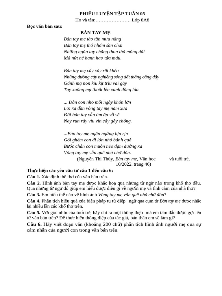 1.bàn Tay Mẹ | PDF