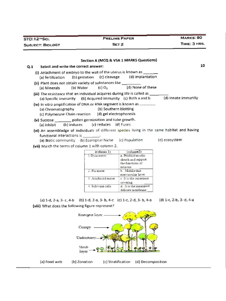 Biology Sample Practice | PDF