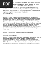 Tagalog Broadcasting Script For Students | PDF
