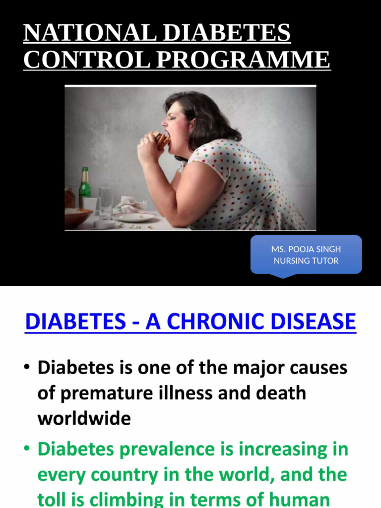 National Diabetes Control Programme Overview | PDF