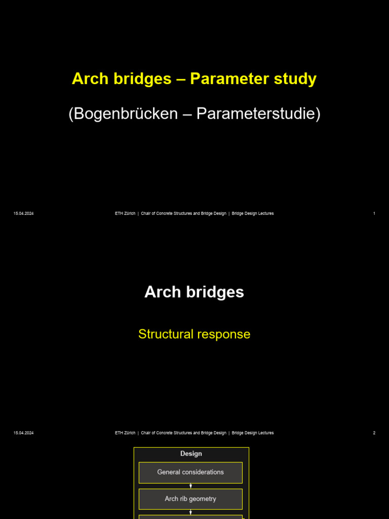 Appendix Arch Bridges Parameterstudy | PDF | Bending | Bridge