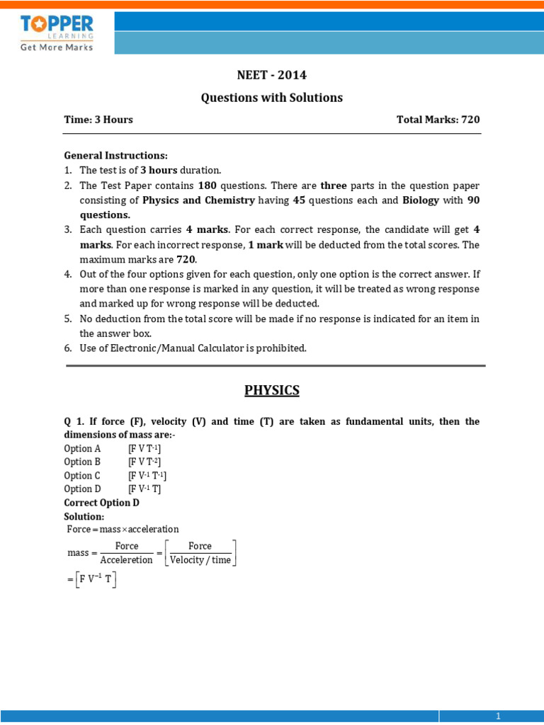 2014 | PDF | Force | Physical Sciences