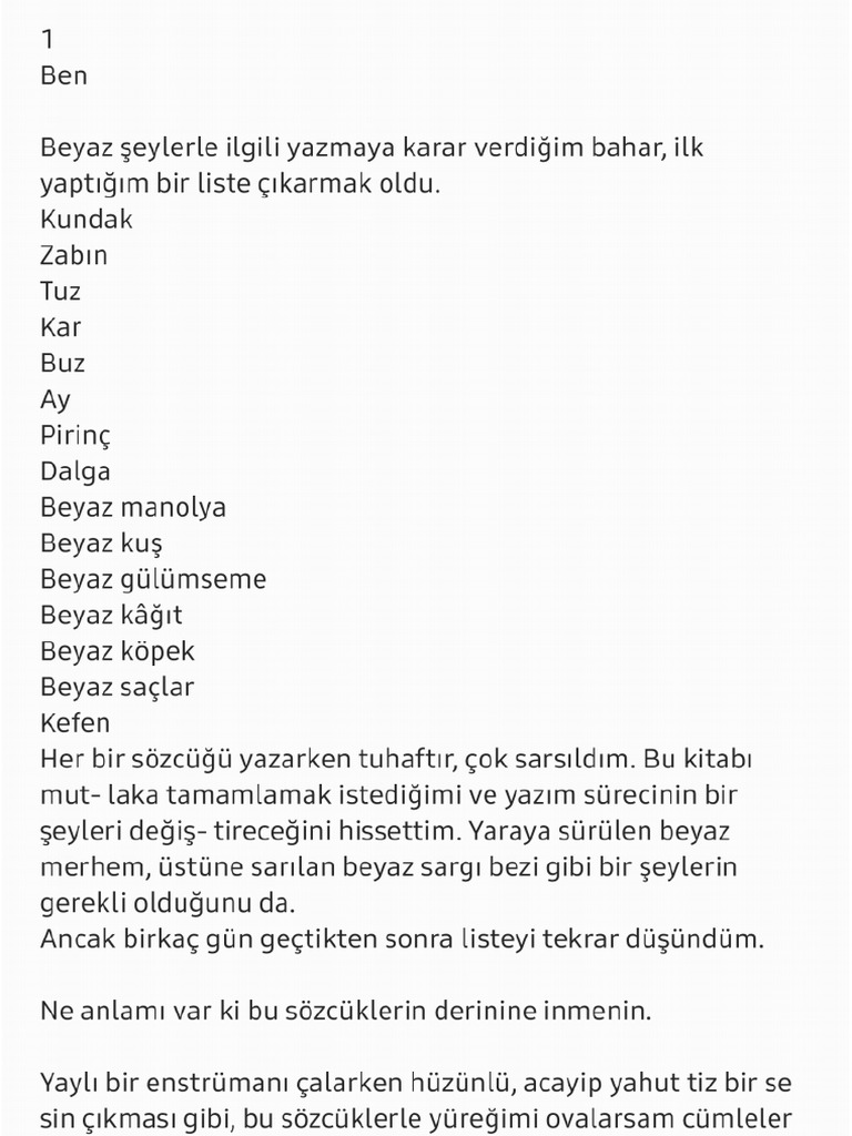 Beyaz Kitap - Han Kang | PDF