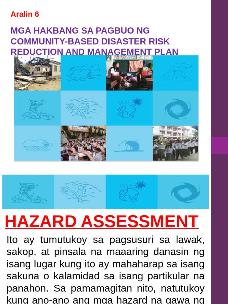 Aralin 6 Mga Hakbang Sa Pagbuo NG CBDRRM Plan | PDF