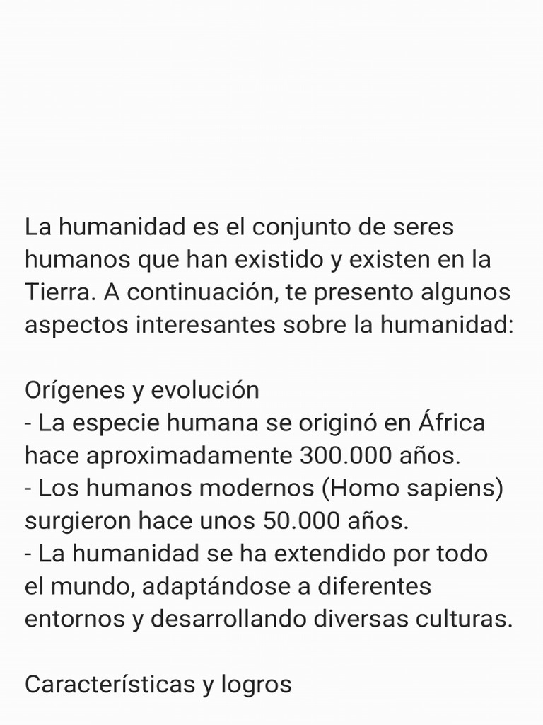 La Humanidad | PDF
