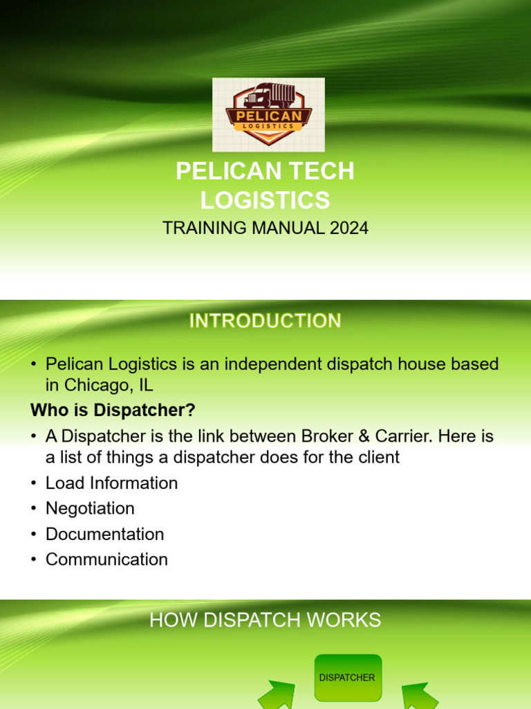 PELICAN TECH LOGISTICS | PDF | Cargo | Truck
