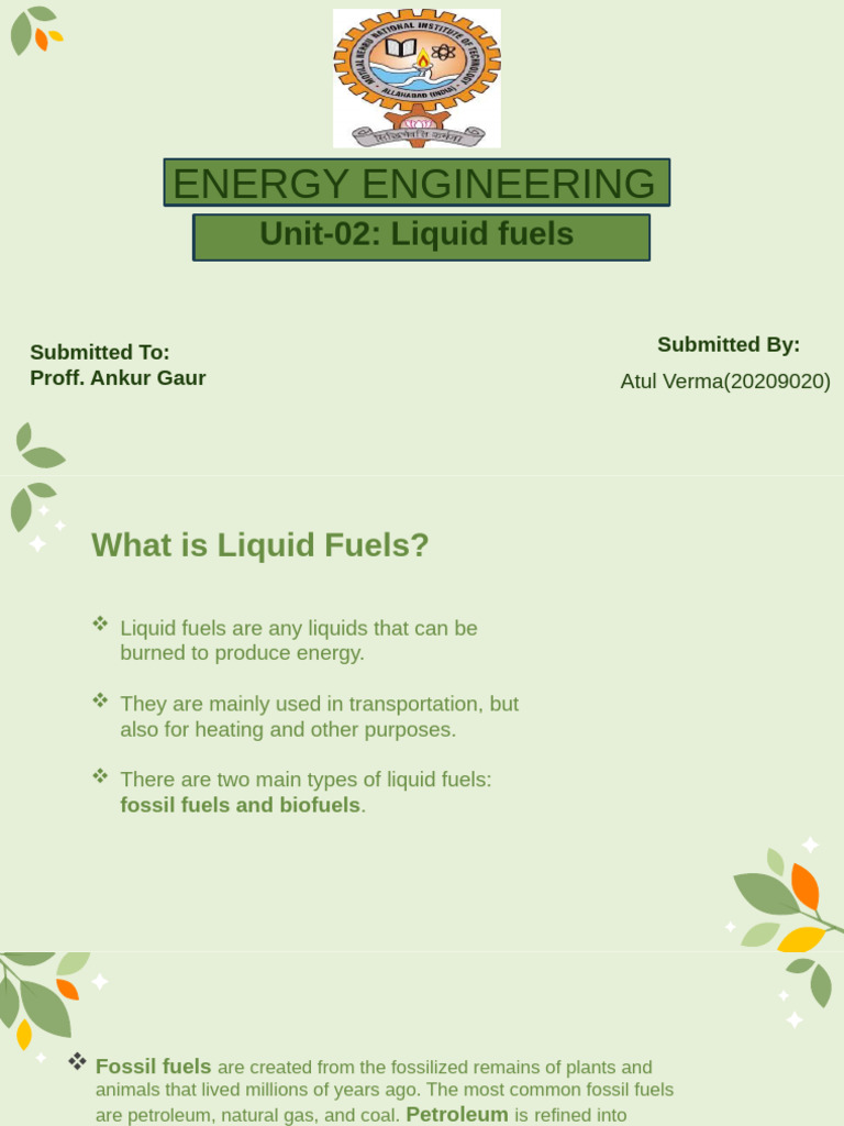 Liquid Fuels | PDF | Natural Gas | Combustion