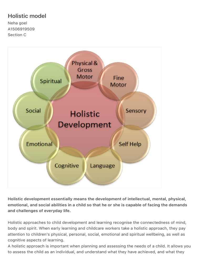 Holistic Child Development Explained | PDF | Emotions | Thought