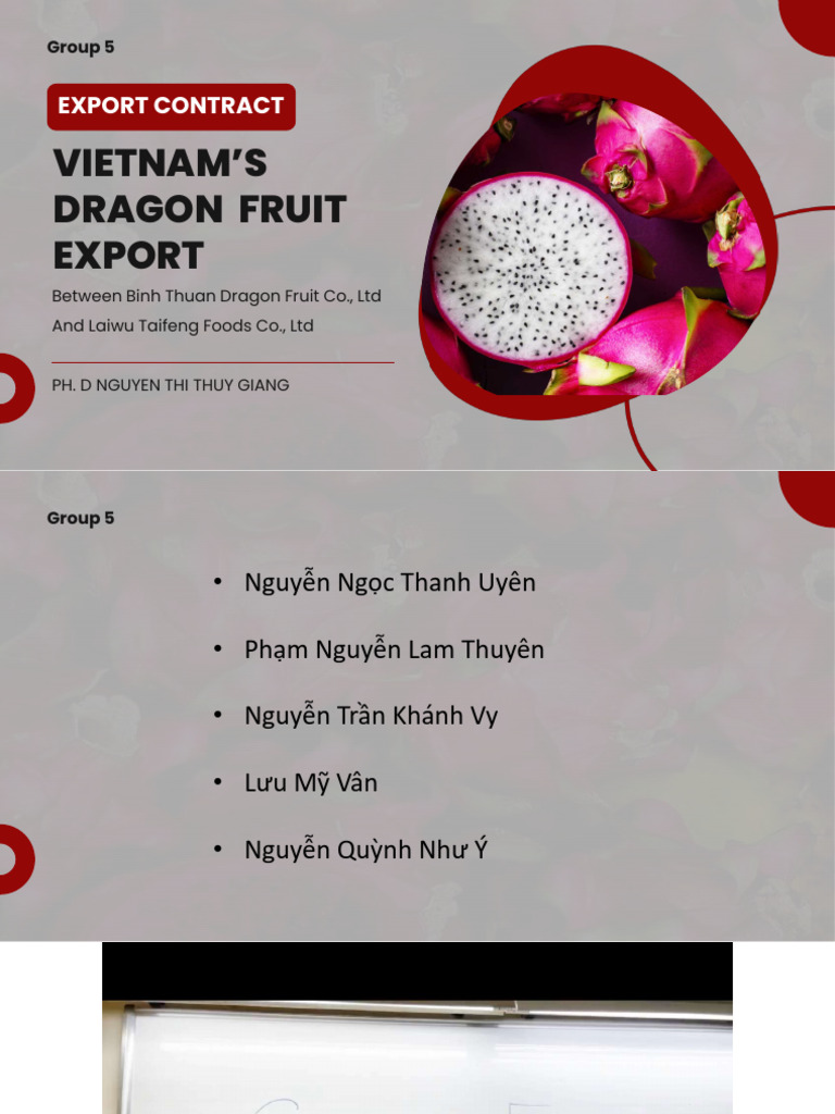Vietnam Dragon Fruit Export Contract | PDF | Nonverbal Communication | Negotiation